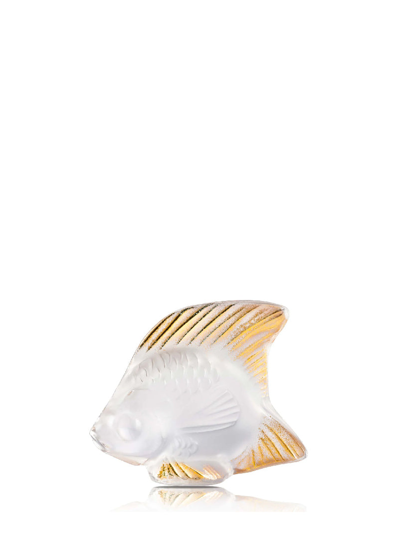 Poisson Fish Figure Clear And Gold Stamp – Snob Shop Online